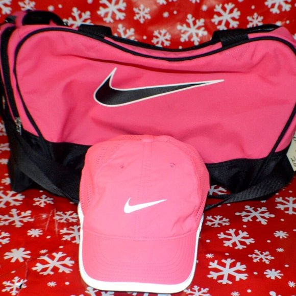 Nike | Bags | Nike Womens Pink Bag Large Weekender Duffle Workout ...